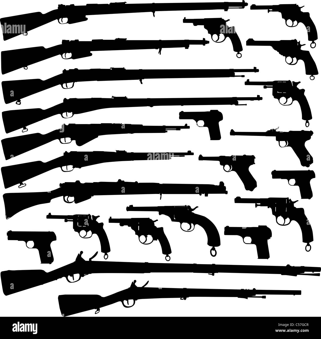 Pistol Silhouettes