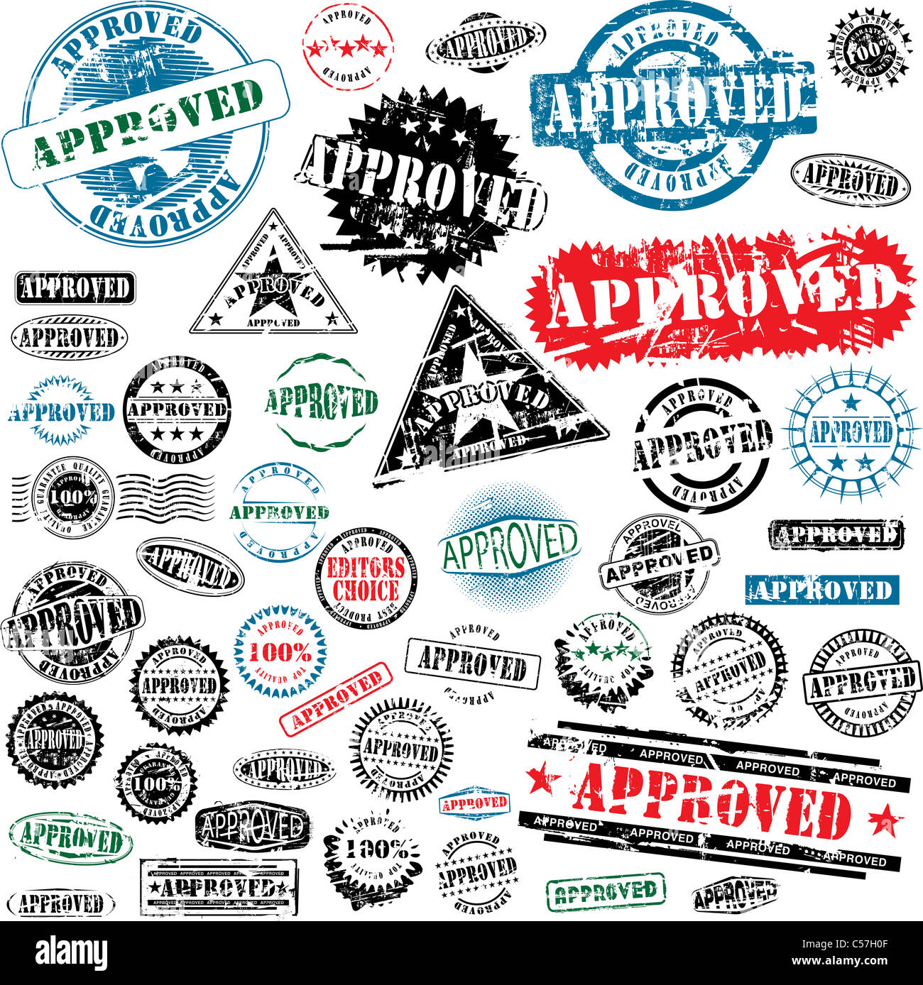 Approved stamps hi-res stock photography and images - Alamy