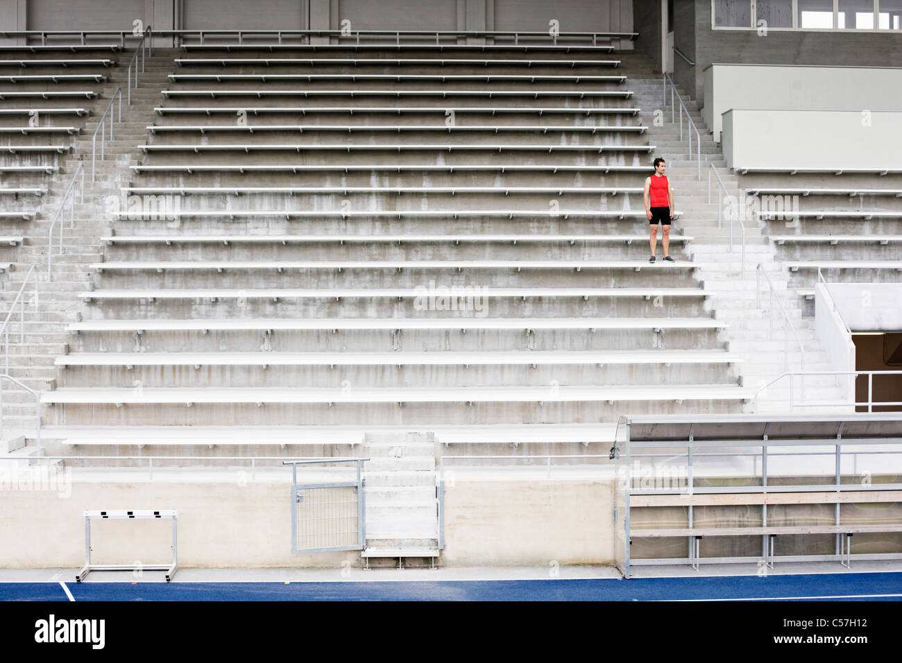Exercise runner stadium steps hi-res stock photography and images - Alamy