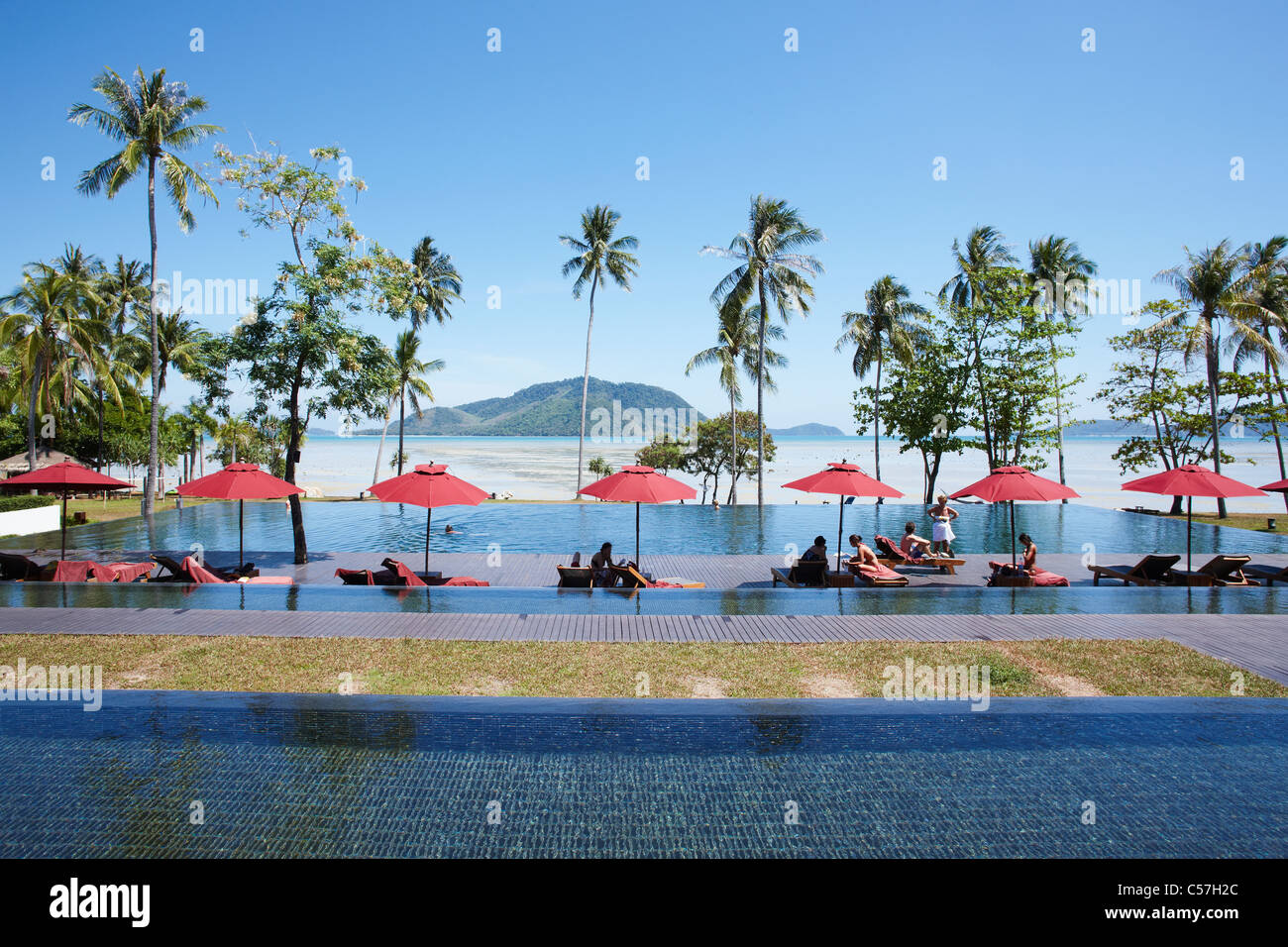 swimming pool in resort Stock Photo - Alamy