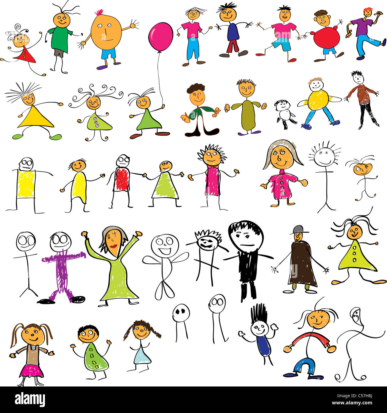 Cartoon like drawings hi-res stock photography and images - Alamy