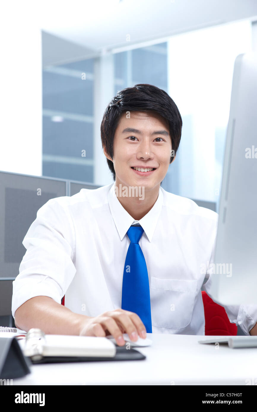 office worker is doing work Stock Photo - Alamy