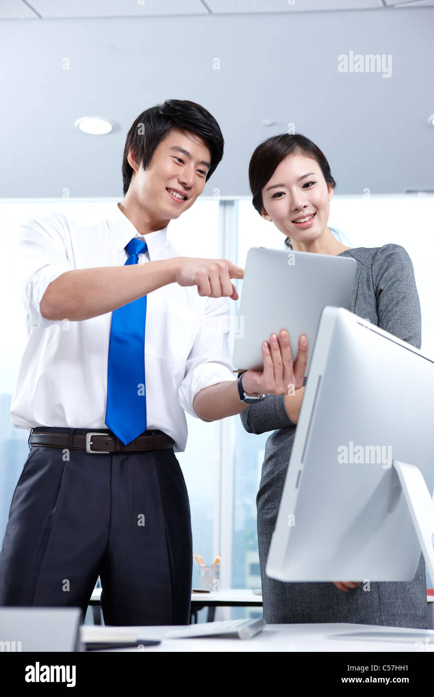 office workers are doing work Stock Photo - Alamy