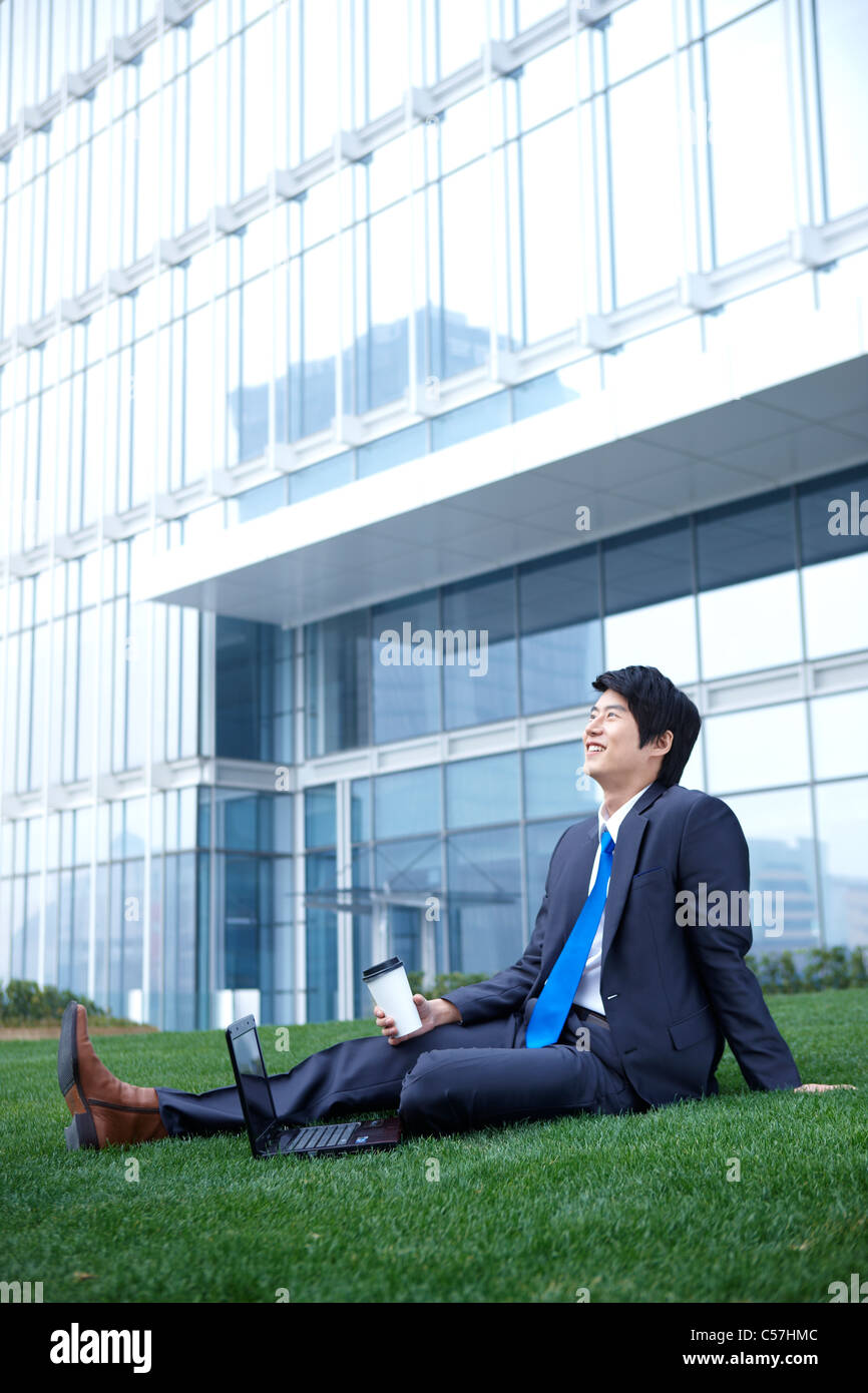 businessman taking a rest Stock Photo - Alamy