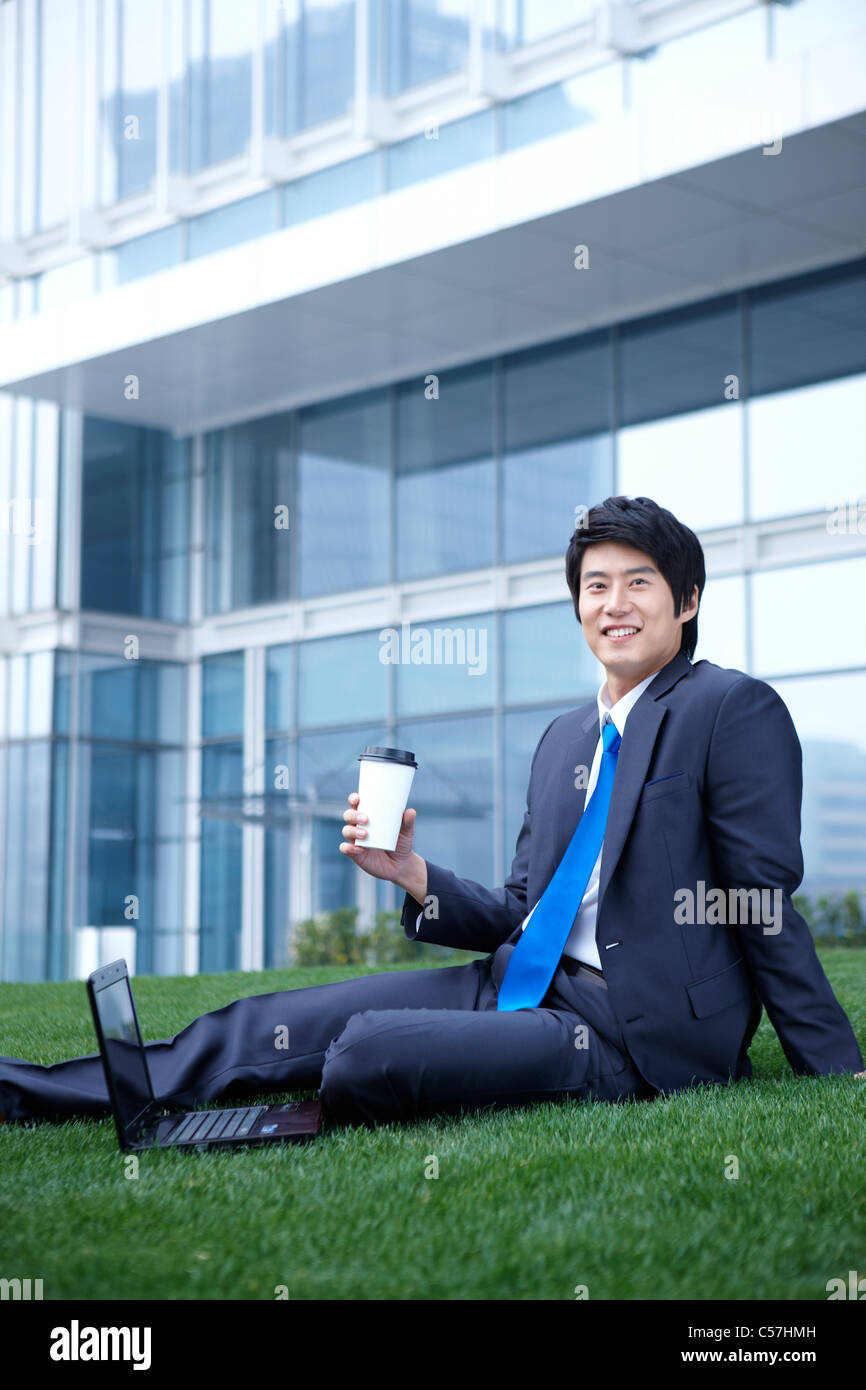 businessman taking a rest Stock Photo - Alamy