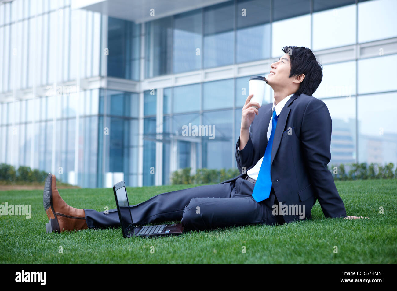 businessman taking a rest Stock Photo - Alamy