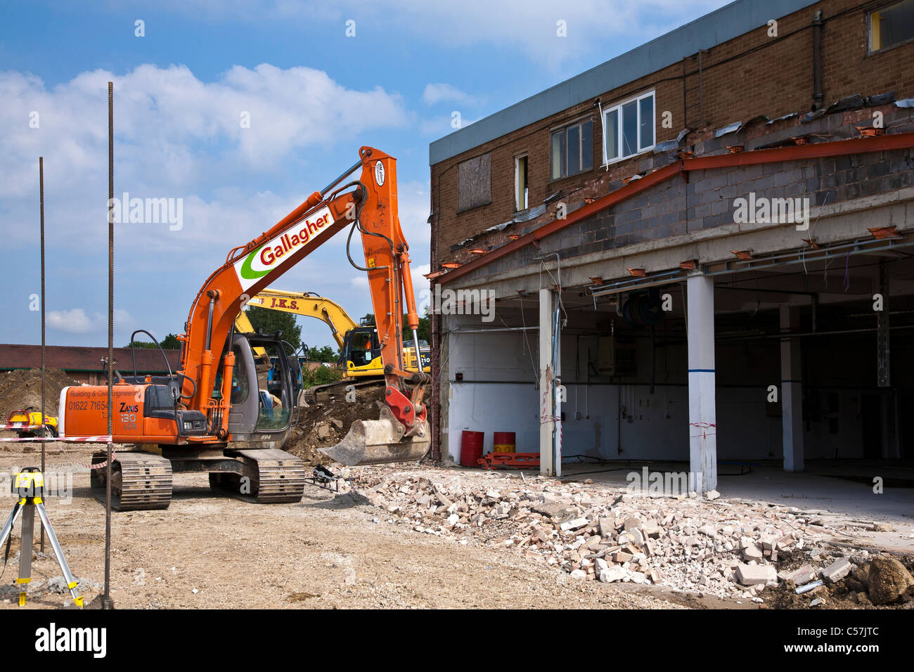 Demolition in Progress Stock Photo - Alamy