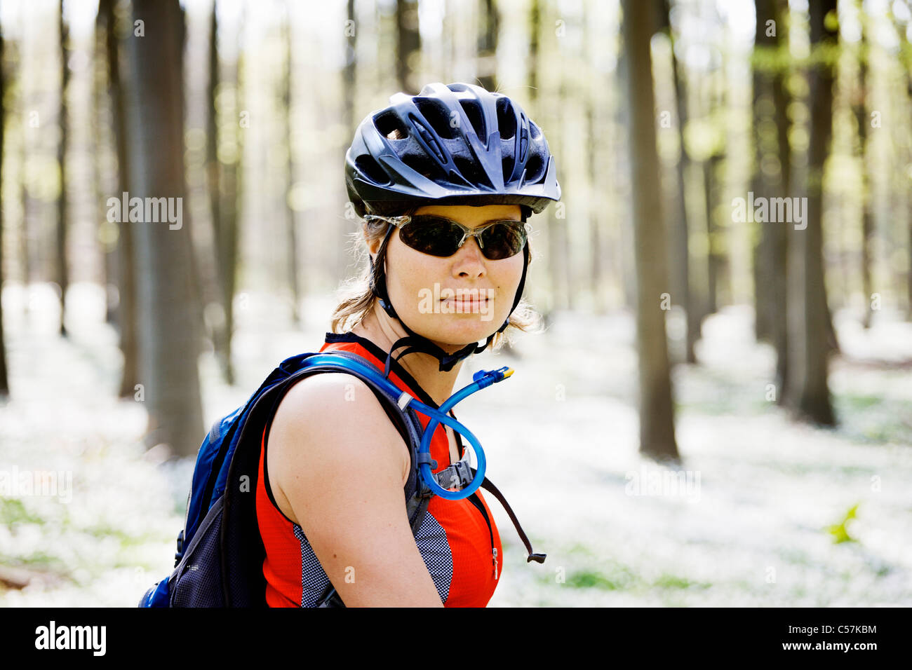 Biker enjoying sunny day hi-res stock photography and images - Alamy