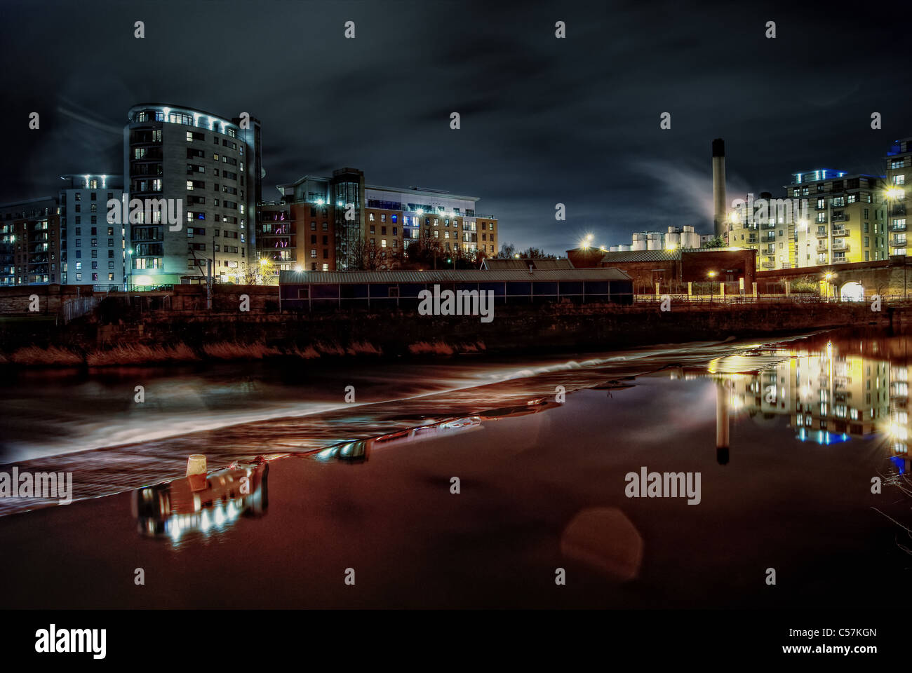 Leeds River Aire Stock Photo - Alamy