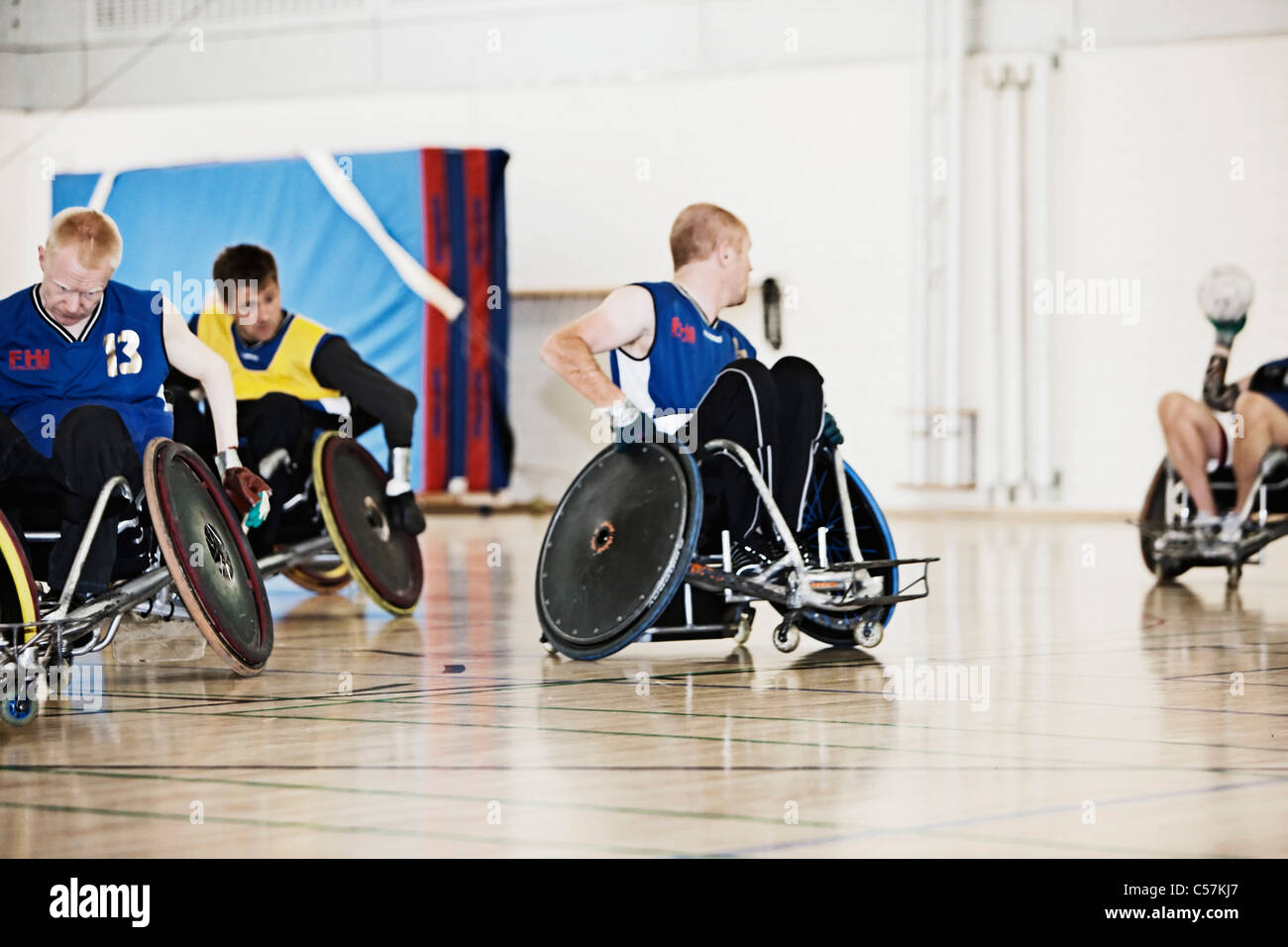 Para rugby players playing rugby Stock Photo - Alamy