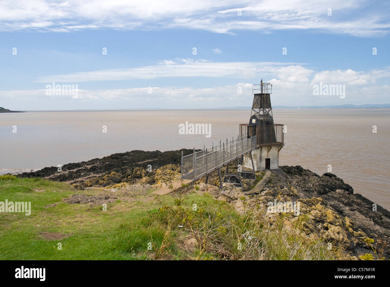 Battery Point Portishead somerset Stock Photo - Alamy