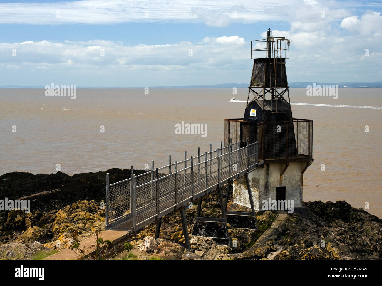 Battery Point Portishead somerset Stock Photo - Alamy