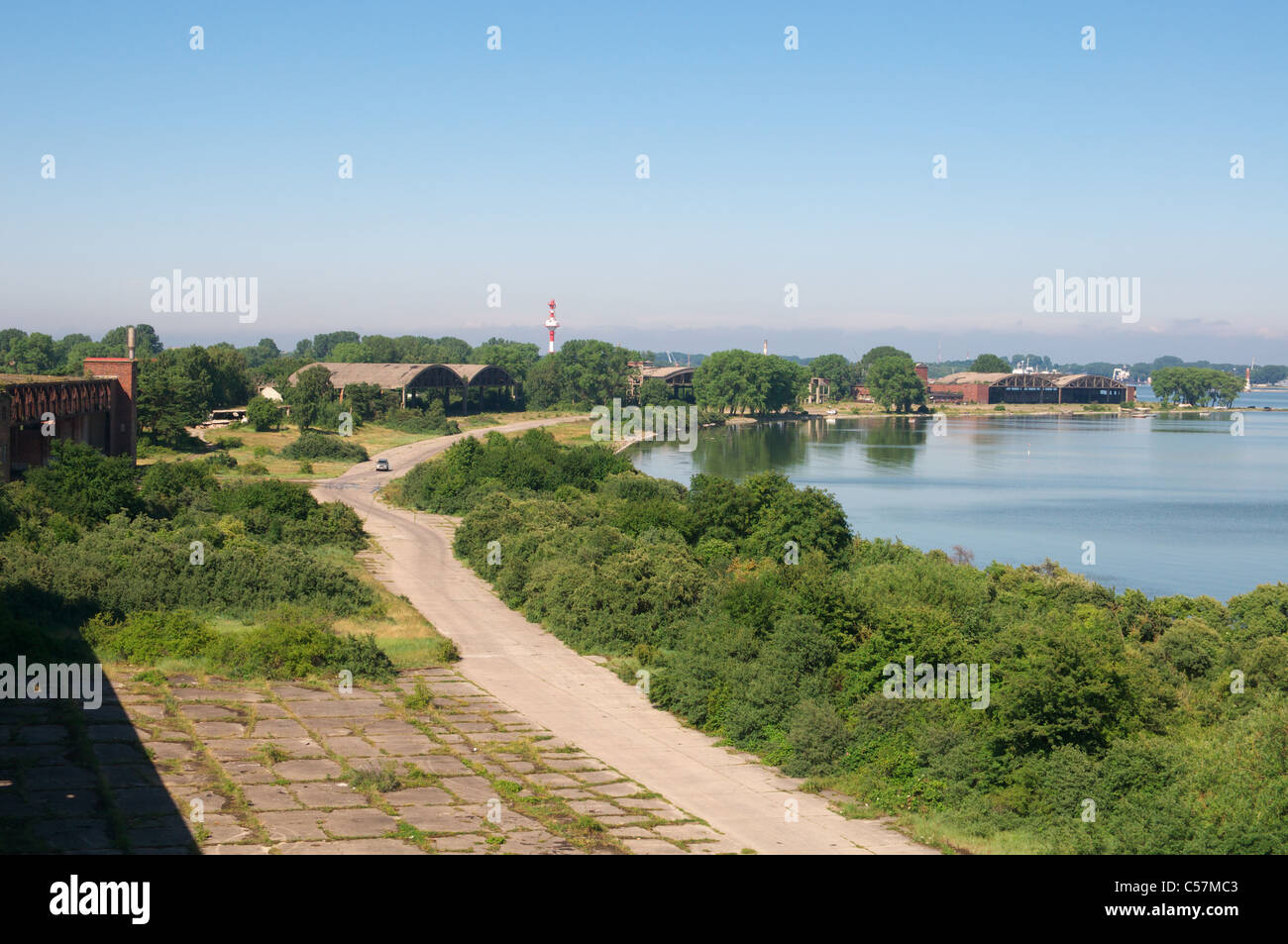 Baltic spit, ruins german air base Neutief Stock Photo - Alamy