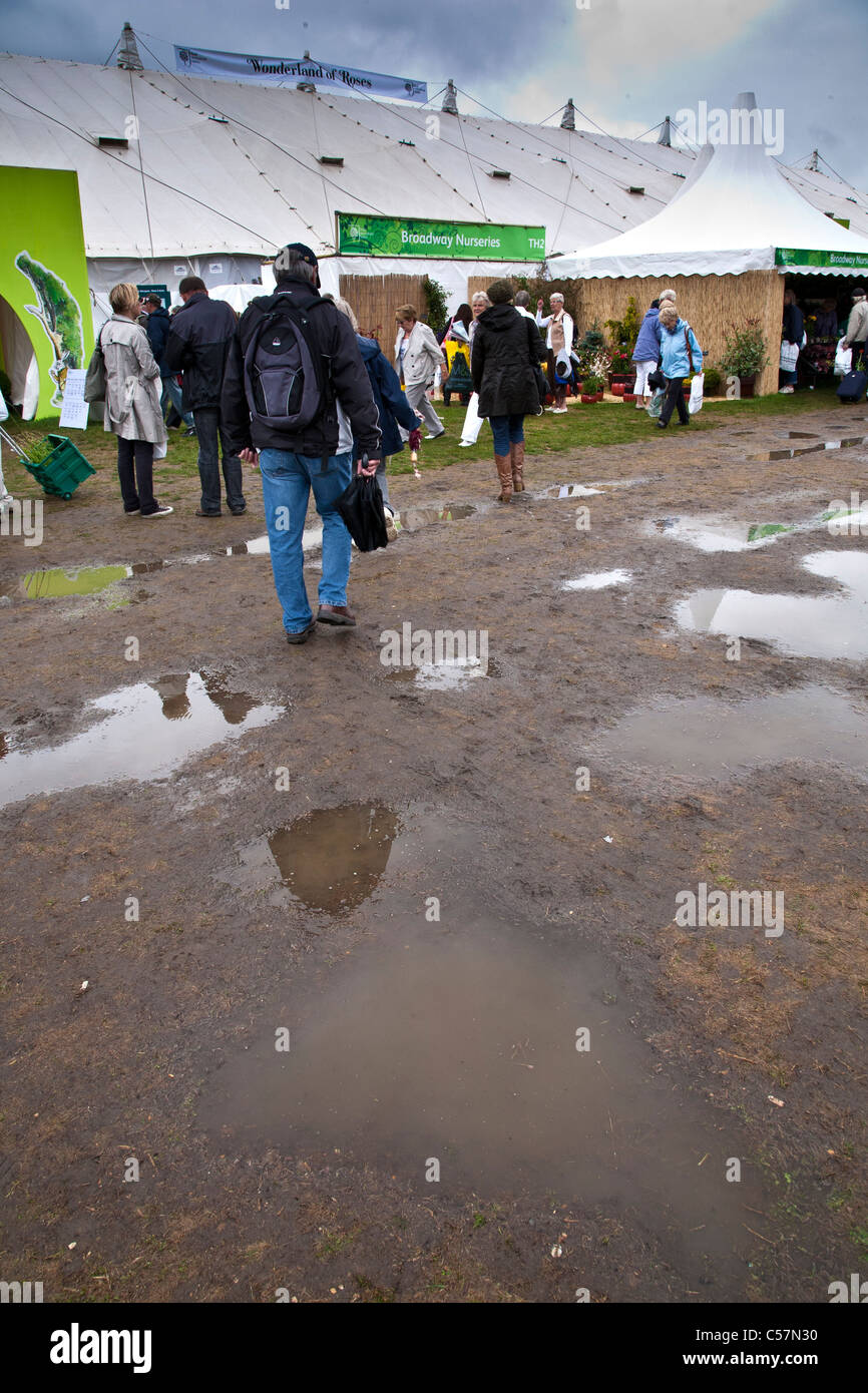 Mud & Puddles at Outdoor Event Stock Photo - Alamy
