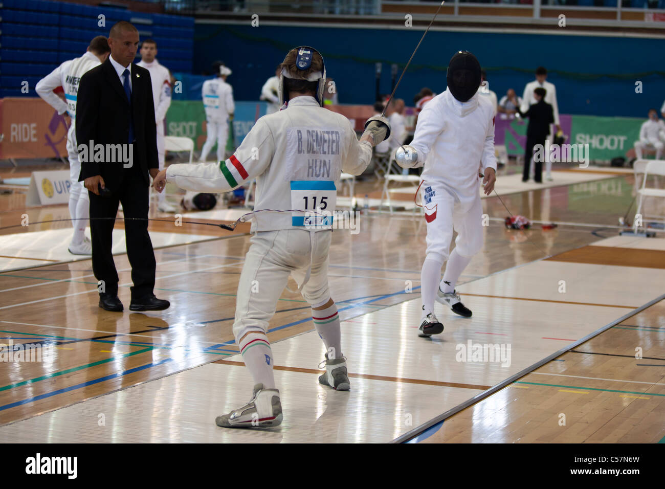 The Fencing Event at the 2011 Modern Pentathlon UIPM World Cup Final ...