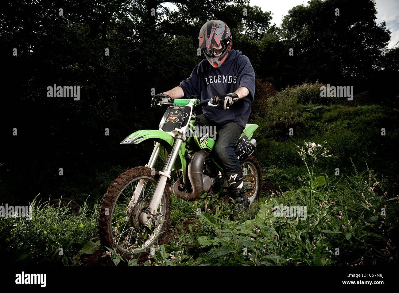 Off road biking Stock Photo - Alamy
