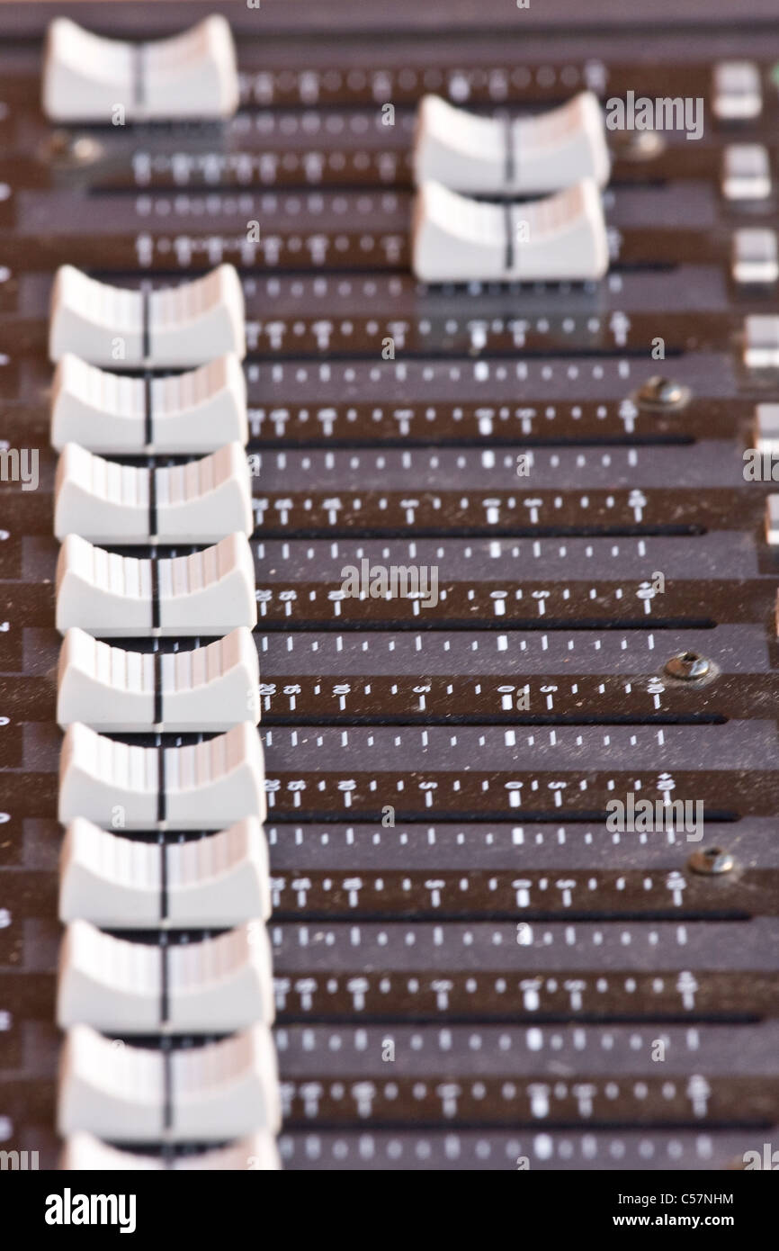 sound mixer concole Stock Photo - Alamy