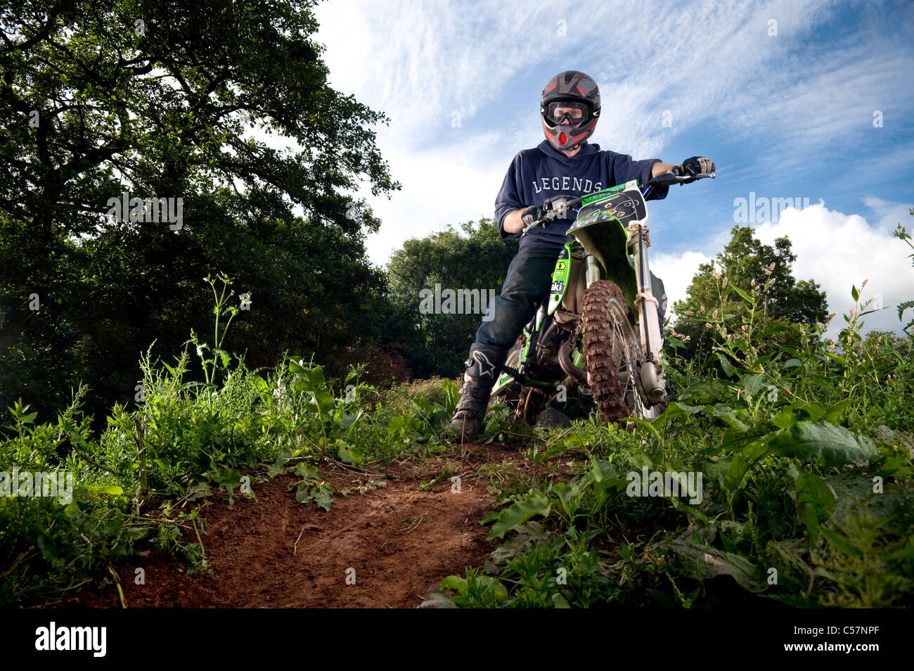 Off road biking Stock Photo - Alamy