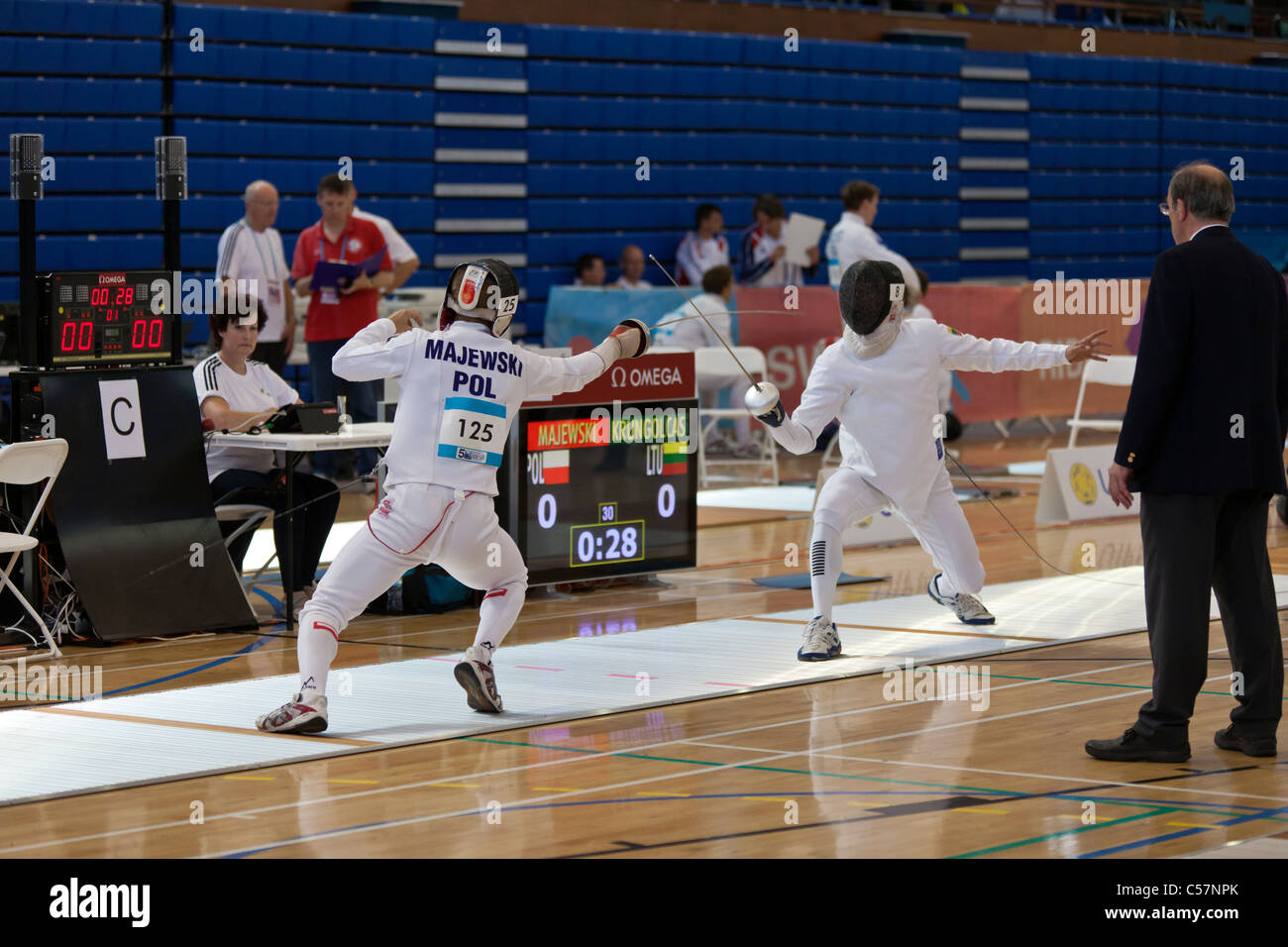 The Fencing Event at the 2011 Modern Pentathlon UIPM World Cup Final ...