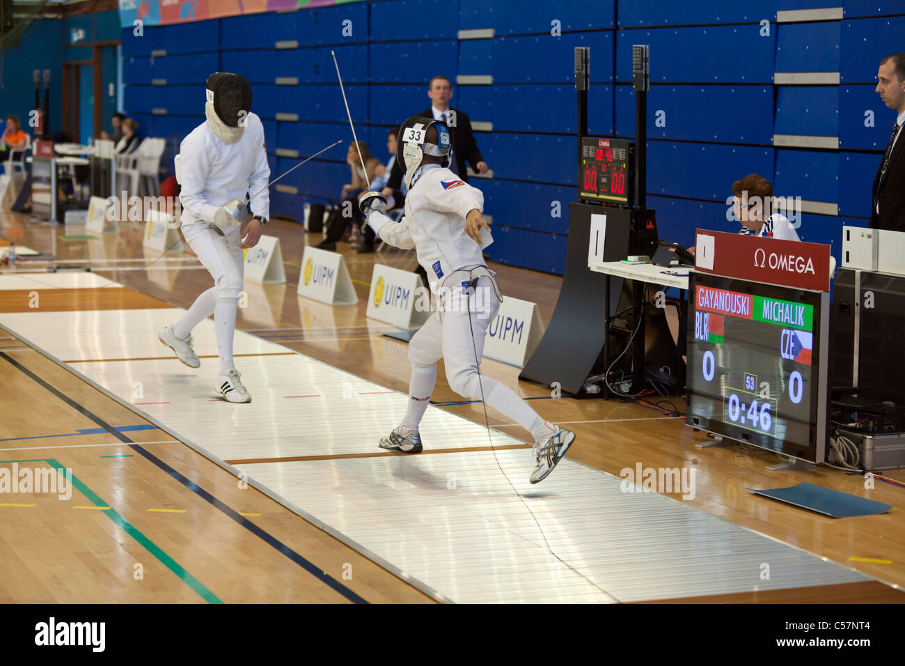 The Fencing Event at the 2011 Modern Pentathlon UIPM World Cup Final ...