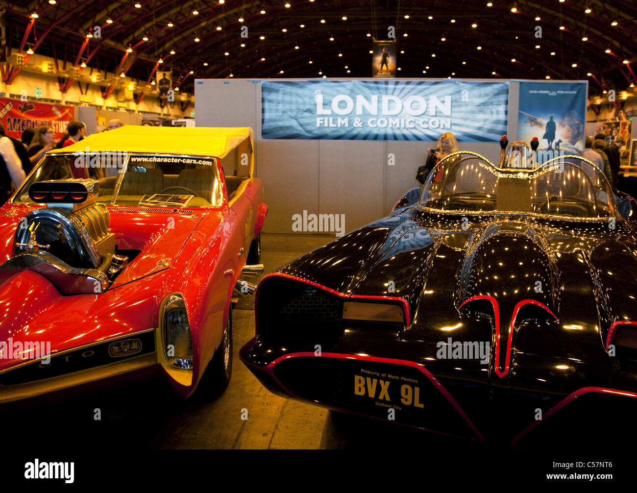 London Film & Comic Con 2011: Batmobiles Stock Photo - Alamy