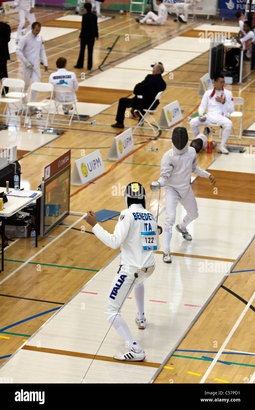 The Fencing Event at the 2011 Modern Pentathlon UIPM World Cup Final ...