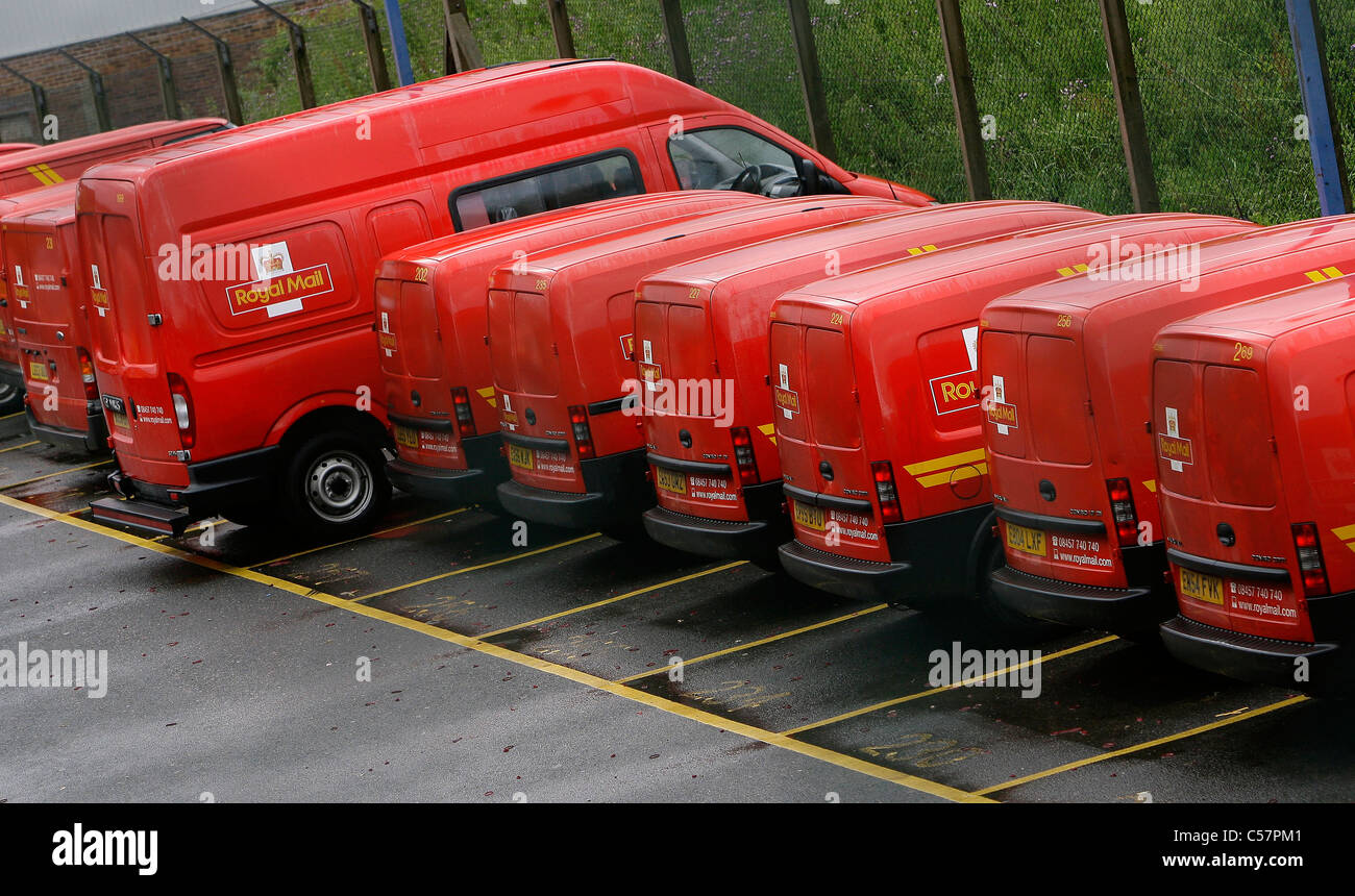 Postal vans seen during a strike by postal workers. Picture by James ...