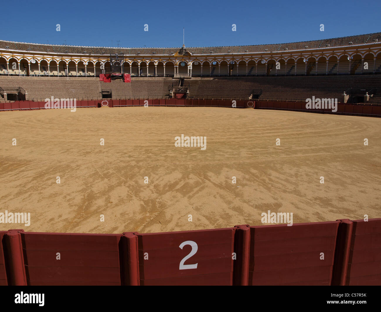 The bullring in Seville, Spain Stock Photo - Alamy