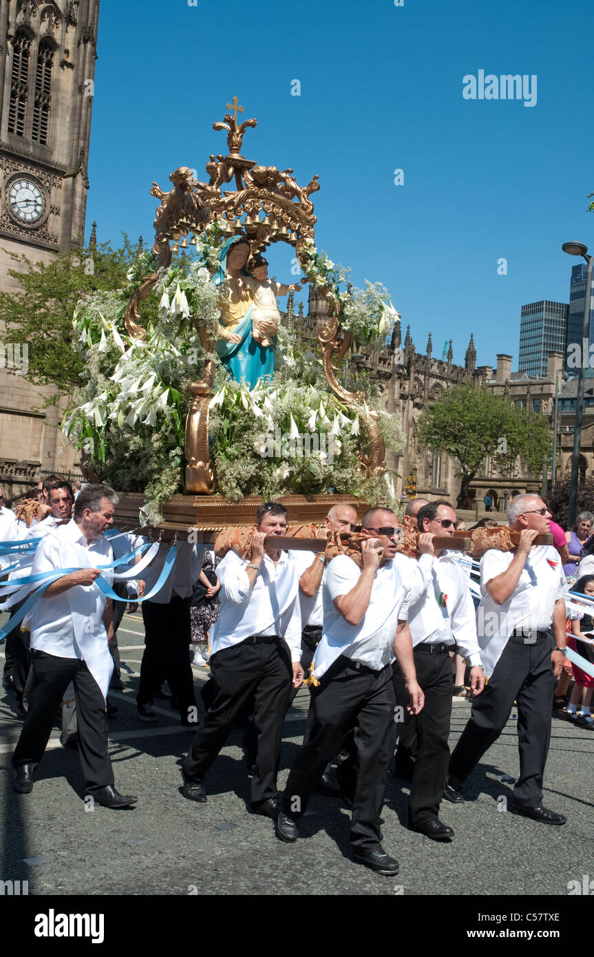 Manchester Italian Procession held each June in honour of Our Lady of ...