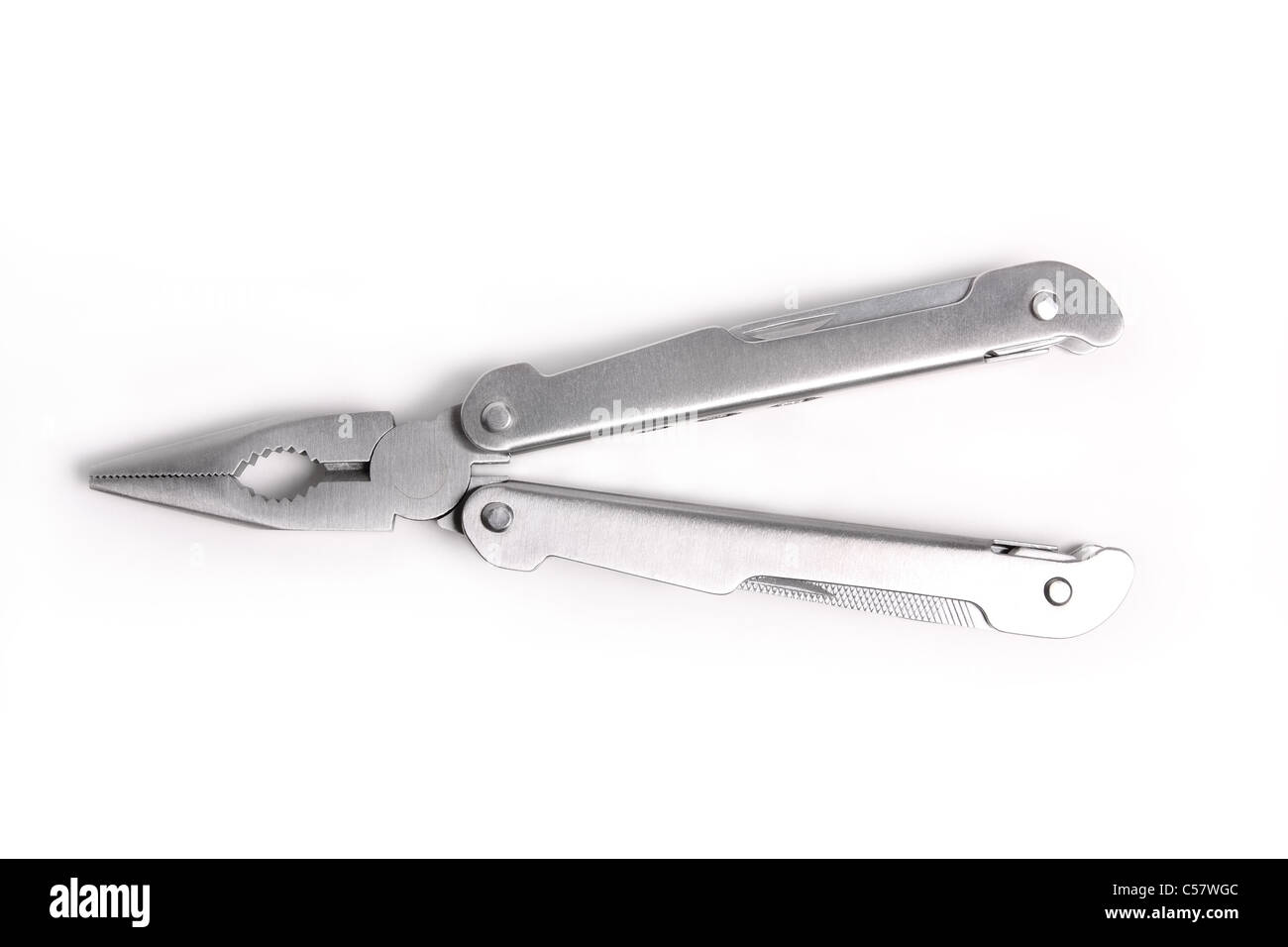 It shows the metal, steel plier on white background Stock Photo - Alamy