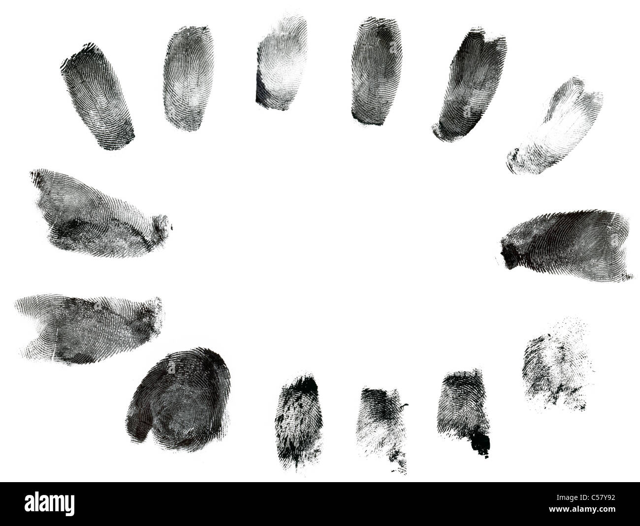 fingerprint frame for your design Stock Photo - Alamy