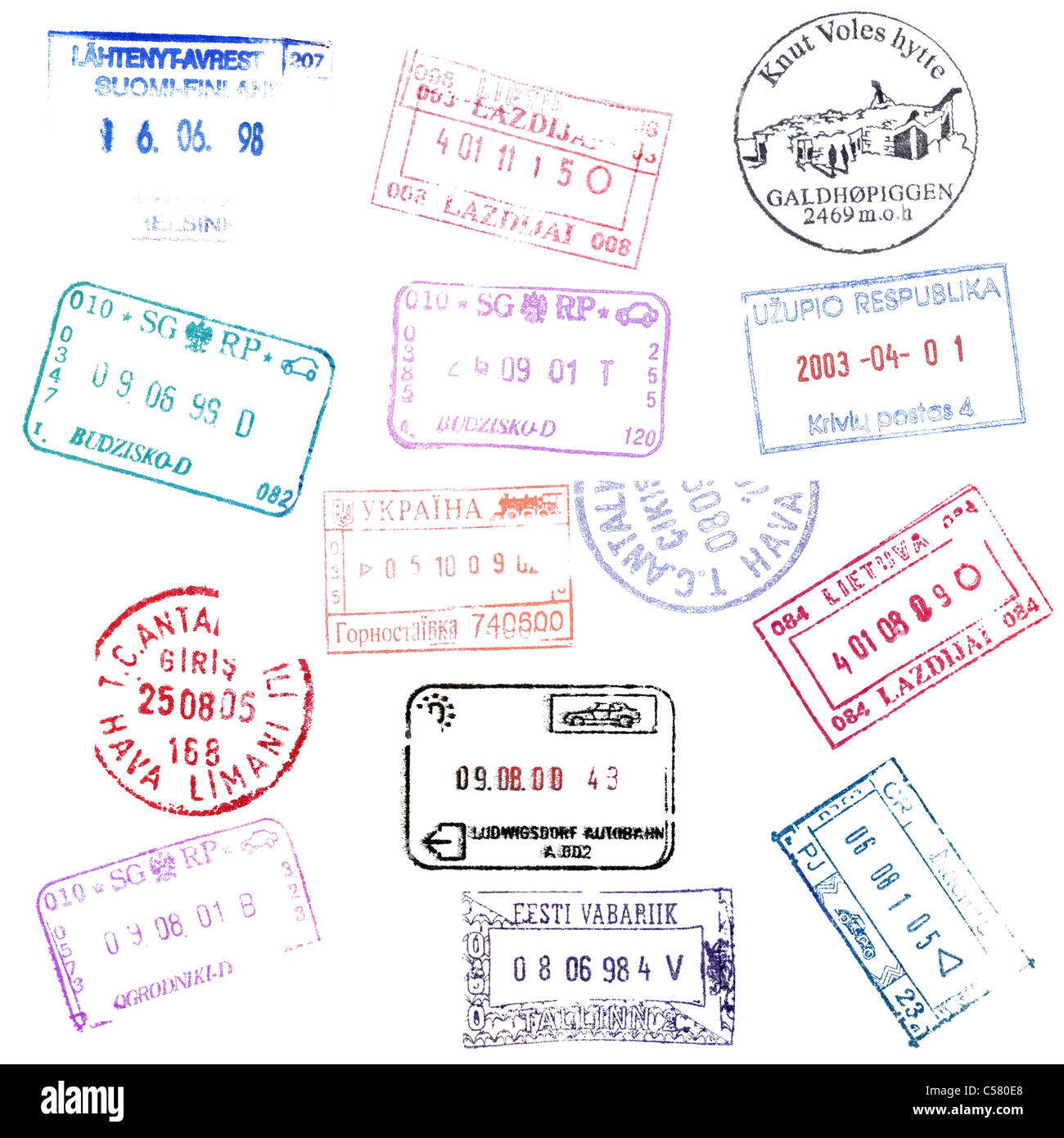 Passport stamps hi-res stock photography and images - Alamy