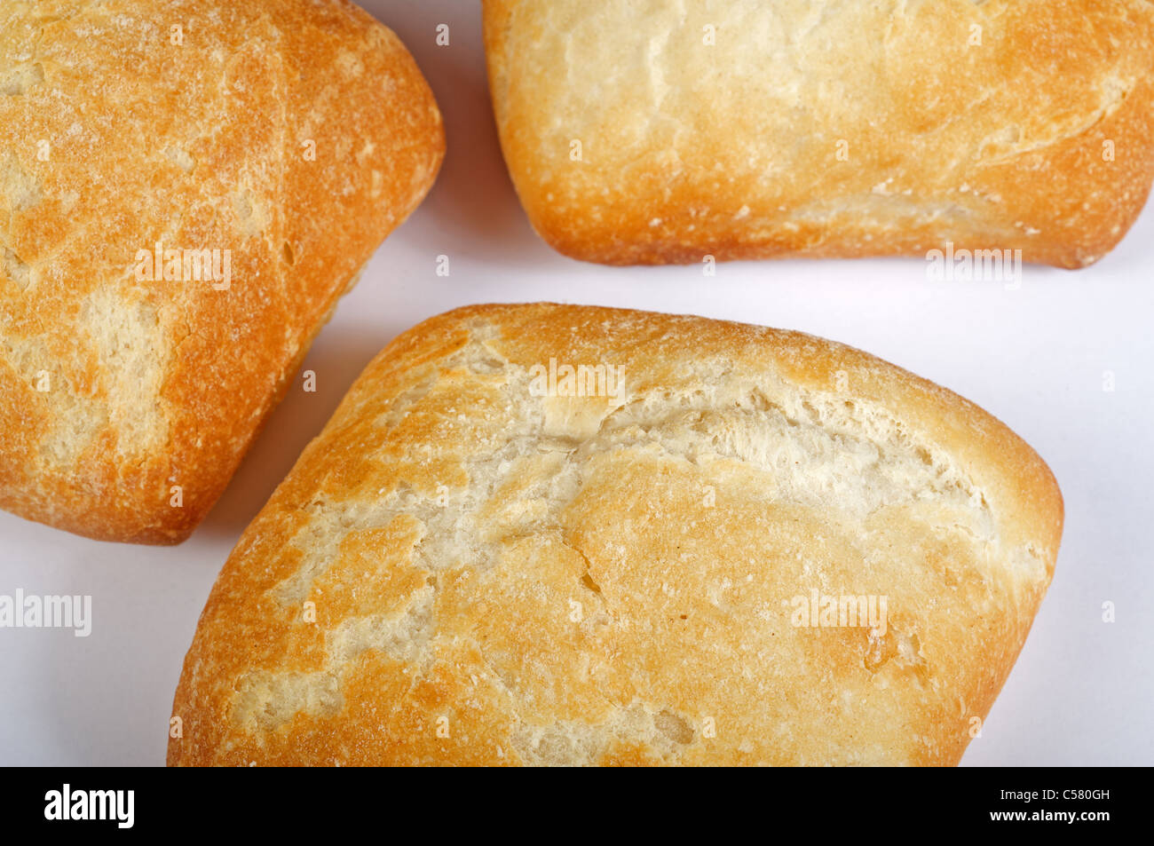 Freshly baked rustic bread rolls Stock Photo - Alamy
