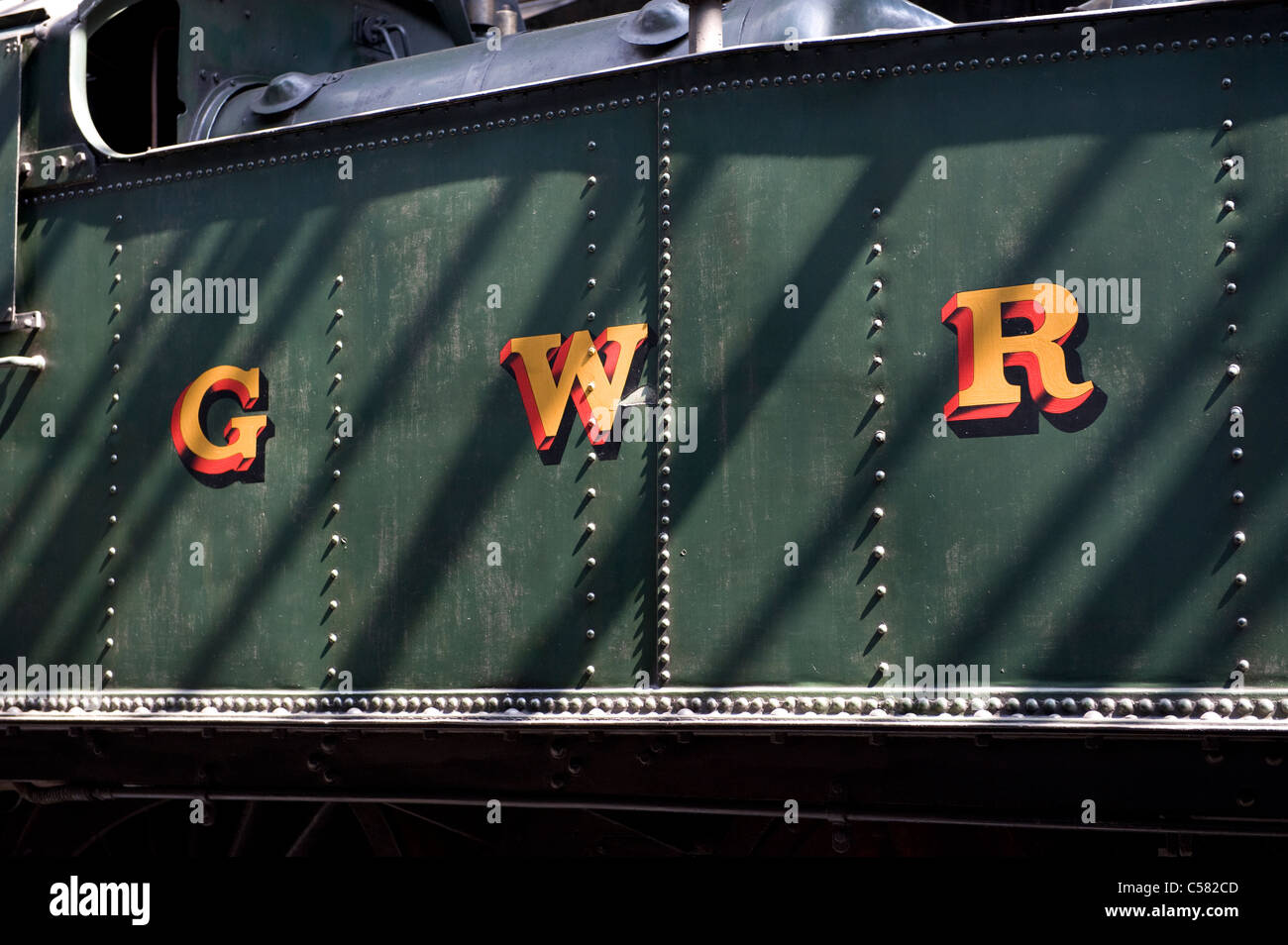 Great Western Railway logo on the side of a restored railway vehicle at ...