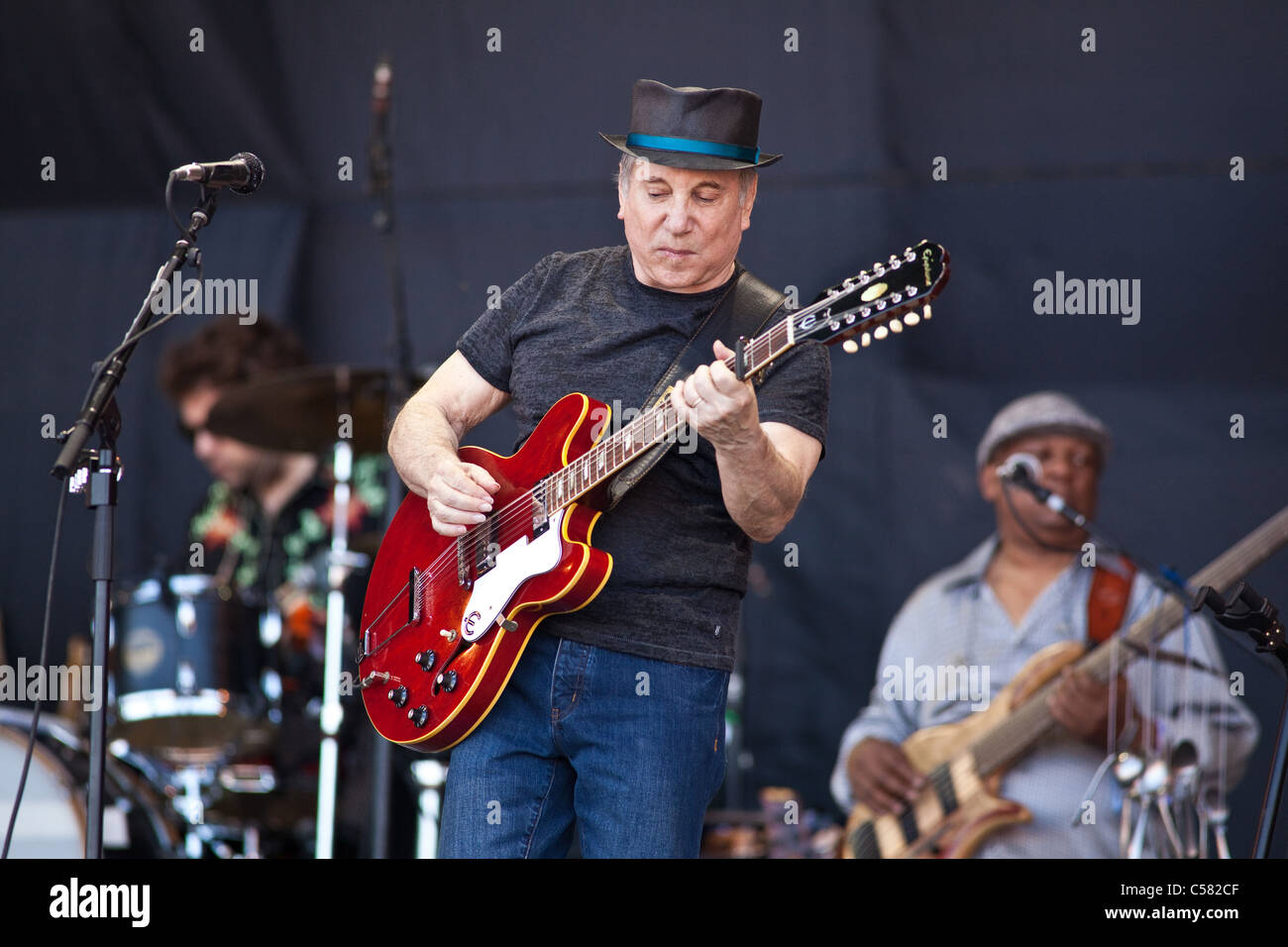 Paul Simon American singer-songwriter and actor performing on the ...