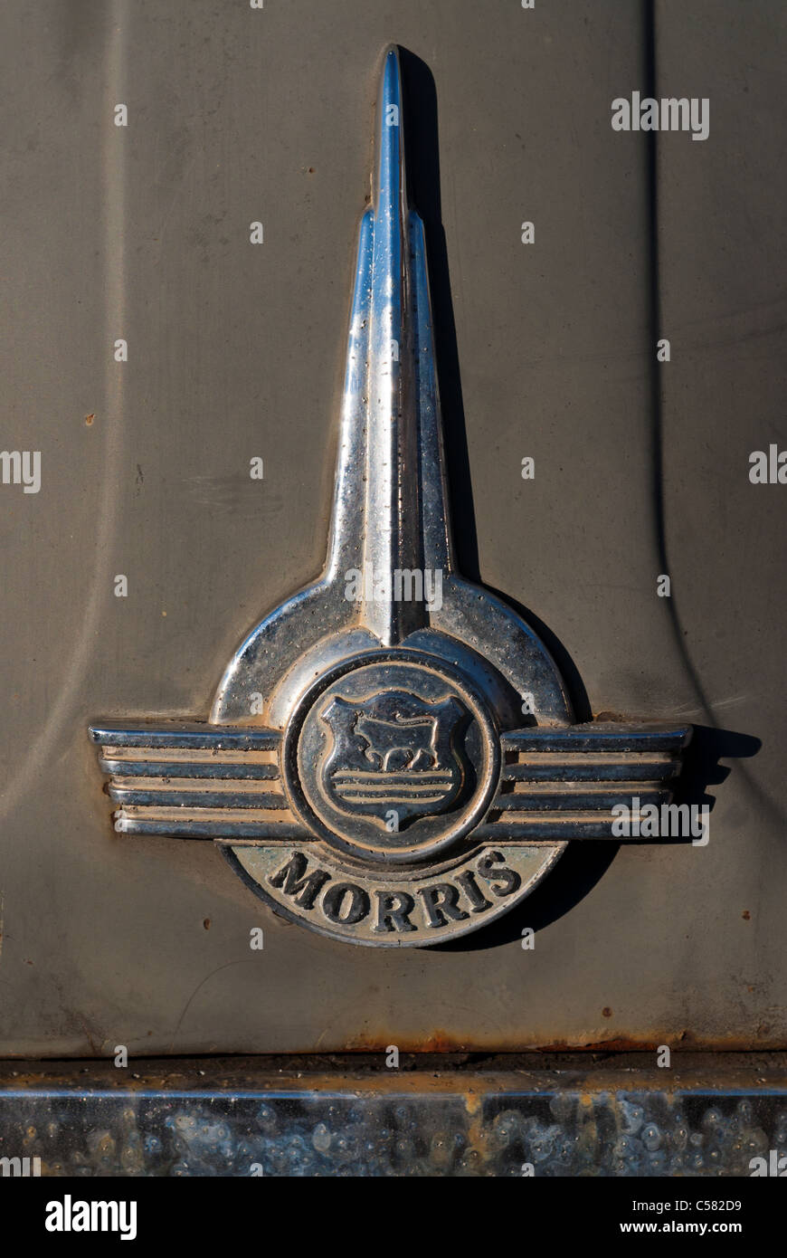 Morris Minor 1948-1971, Badge Detail Stock Photo - Alamy