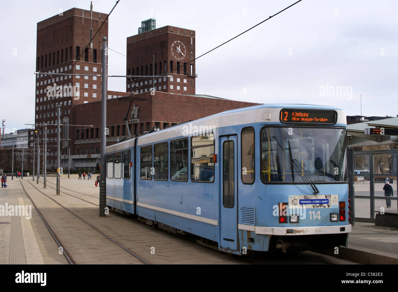 Oslo tram city hi-res stock photography and images - Alamy