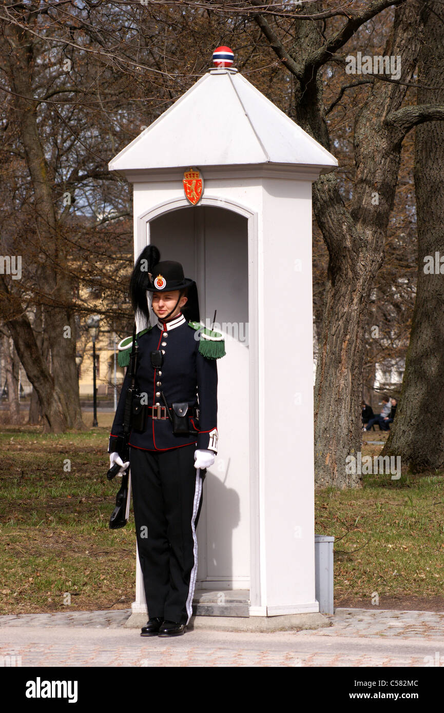 Sentry at the Royal Palace, Oslo, Norway Stock Photo - Alamy