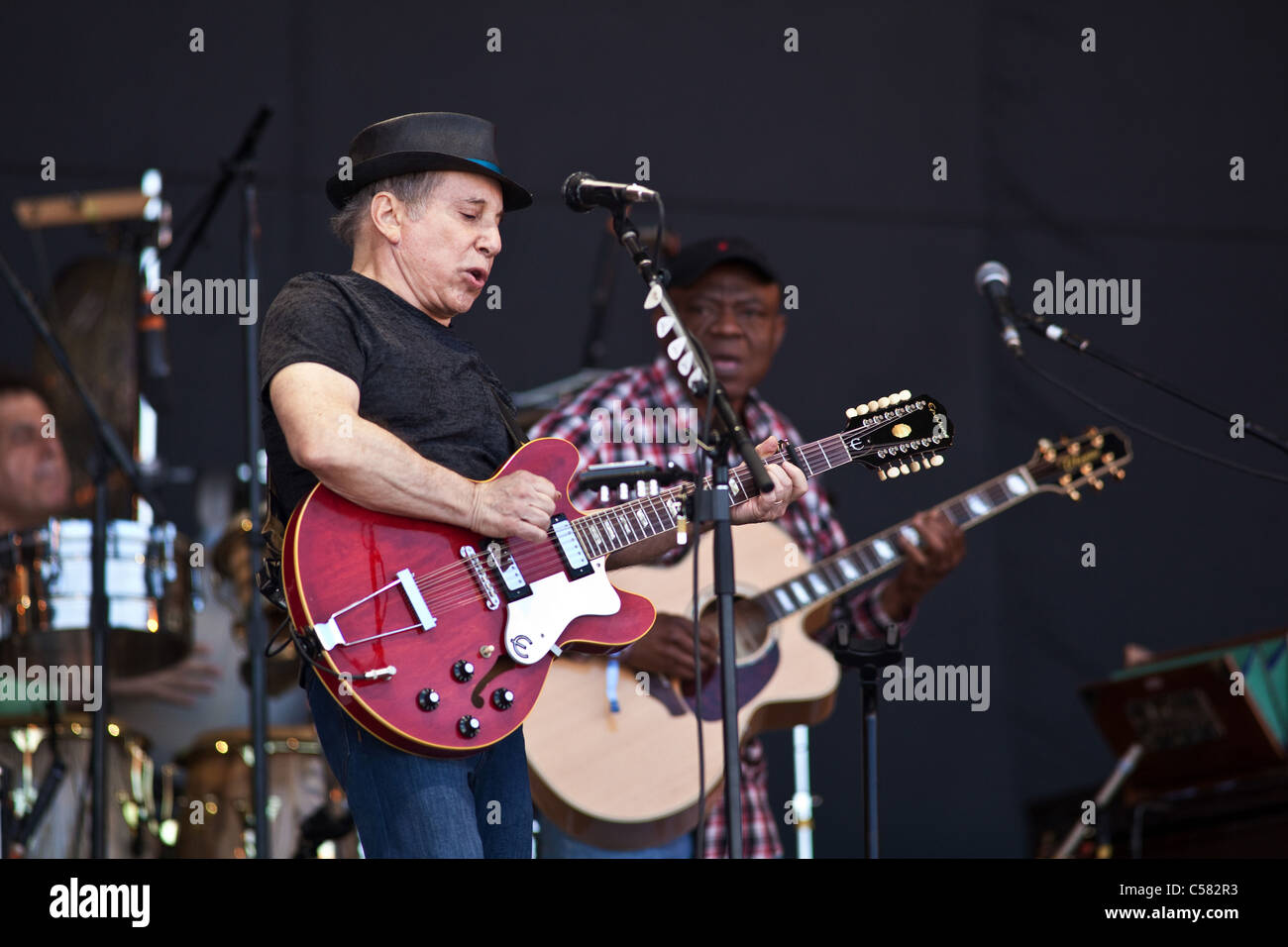 Paul Simon American singer-songwriter and actor performing on the ...