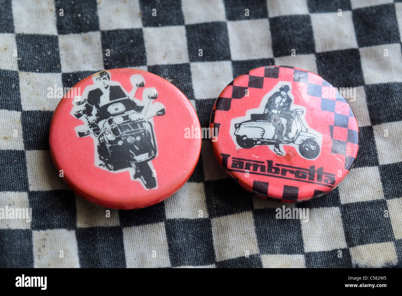Lambretta Scooter Badges Stock Photo - Alamy
