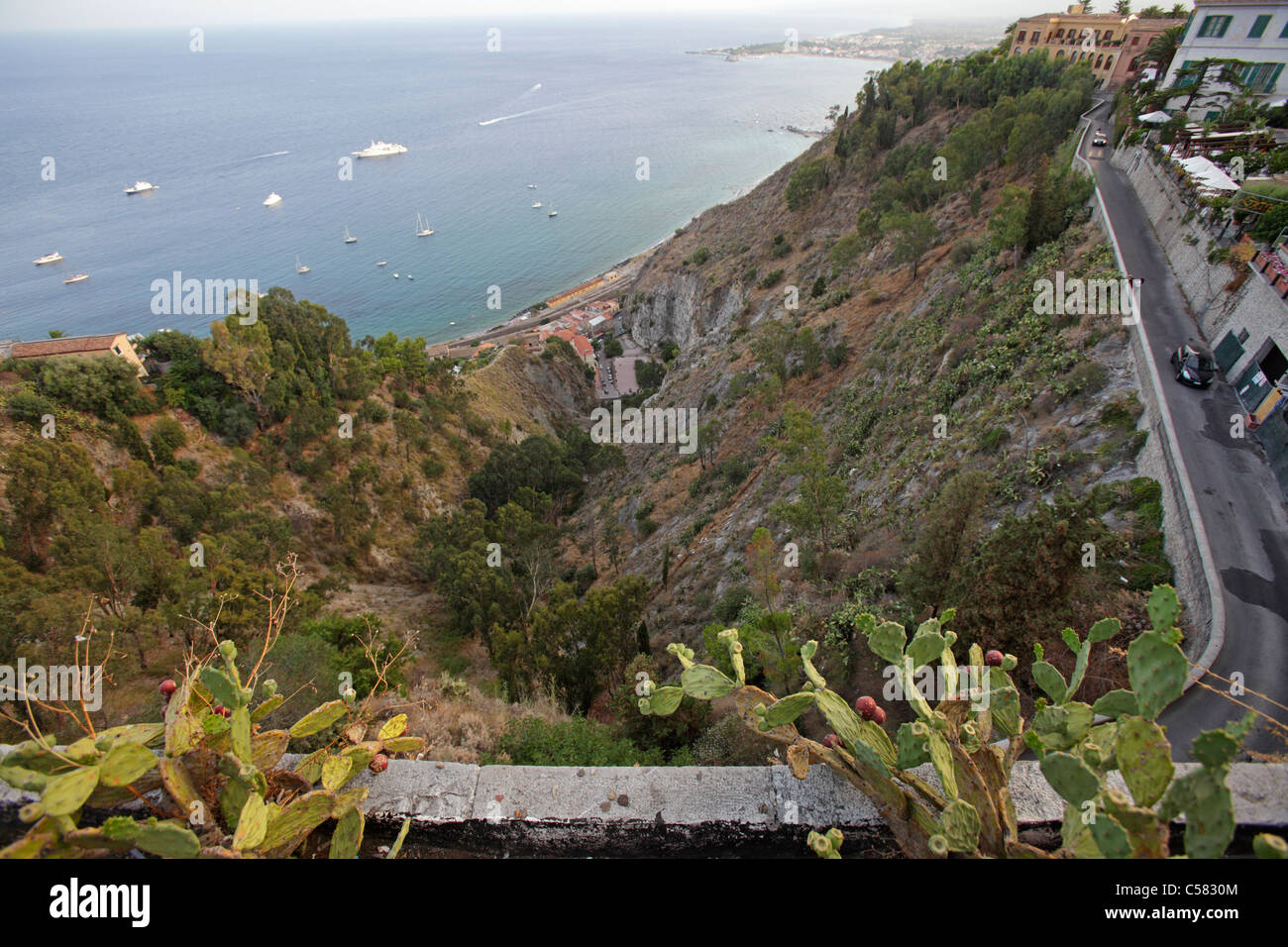 Taormina viewpoint hi-res stock photography and images - Alamy