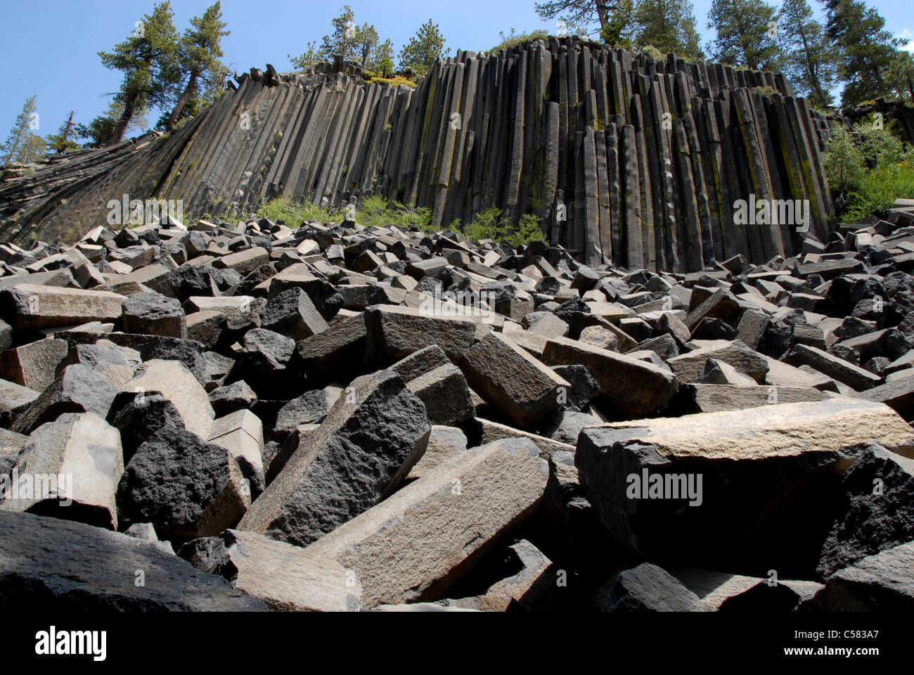 Devils Postpile, National monument, Sierra Nevada, USA, America ...