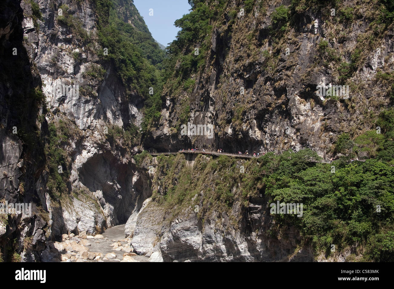 Asia, outside, China, Chinese, rock, cliff, rock formations, Hualien ...