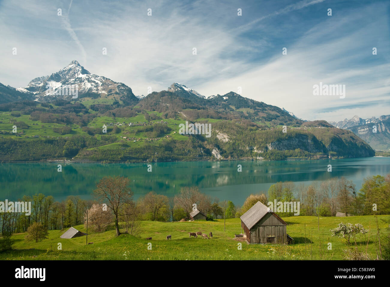 Amden with walensee hi-res stock photography and images - Alamy