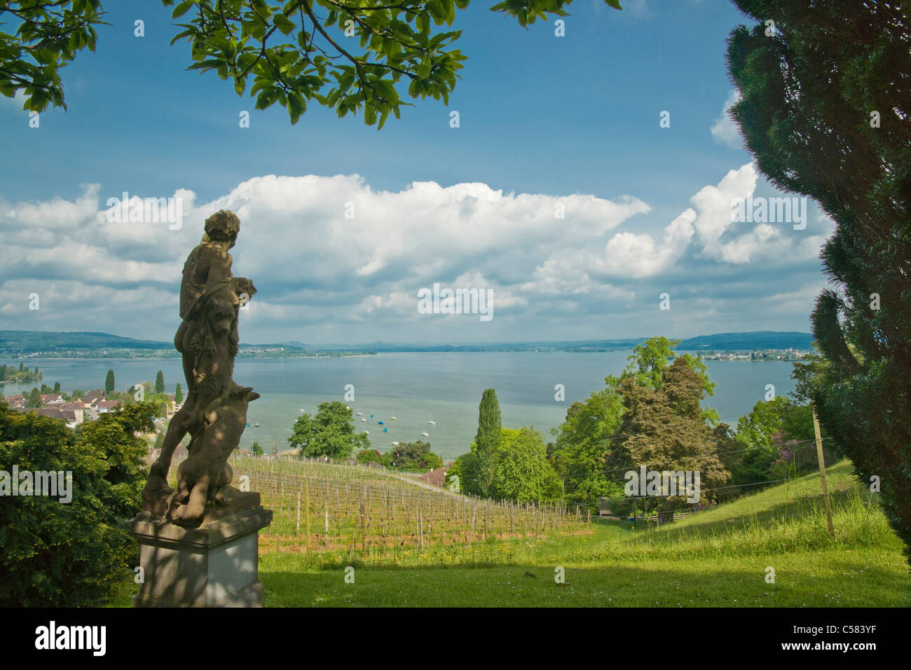 Salenstein, canton Thurgau, Switzerland, park, castle, Arenenberg ...