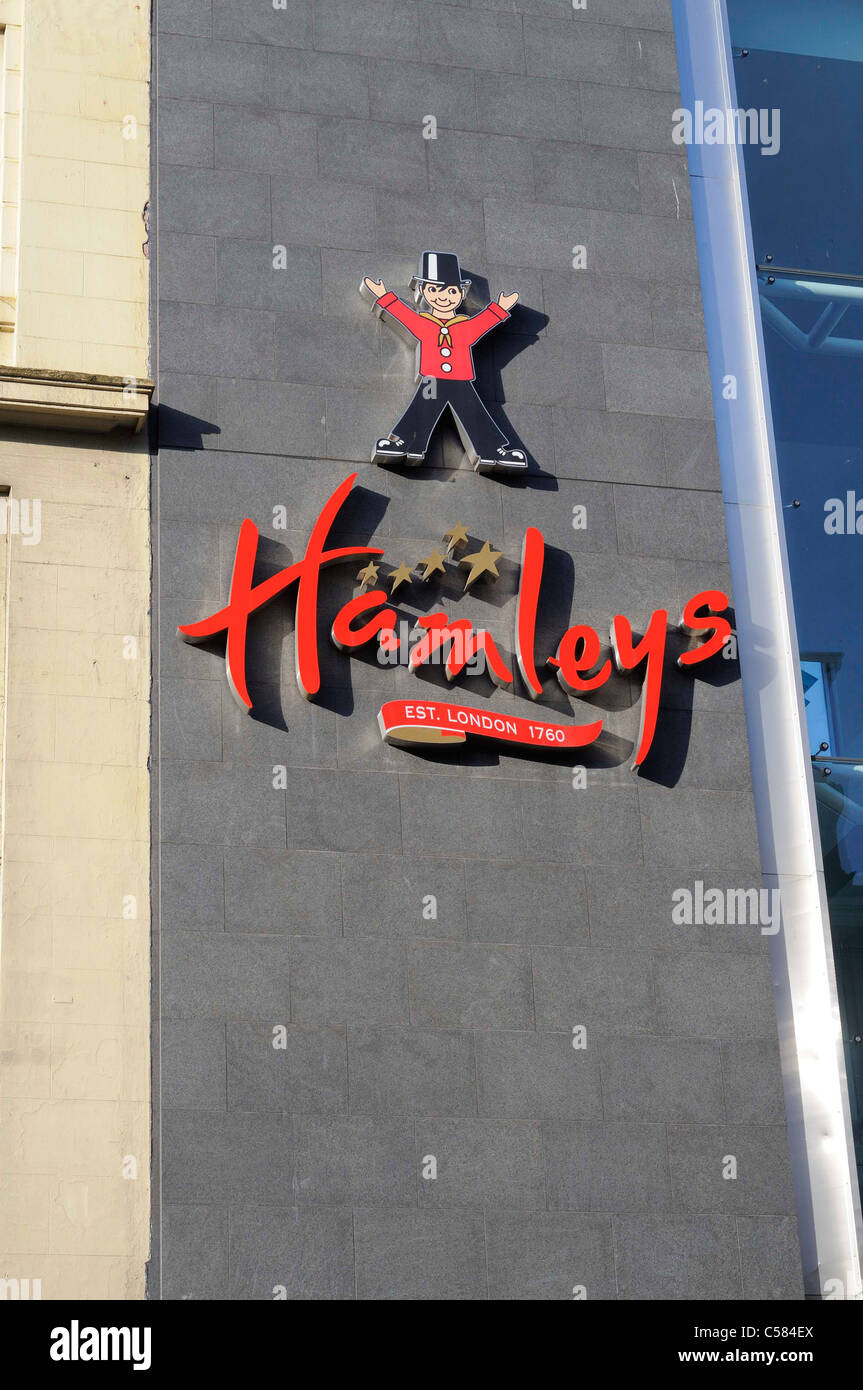 Hamleys Toy Store Sign Stock Photo - Alamy