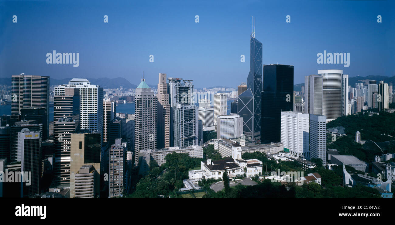 Hong Kong Skyline, daytime, 1994 Stock Photo - Alamy