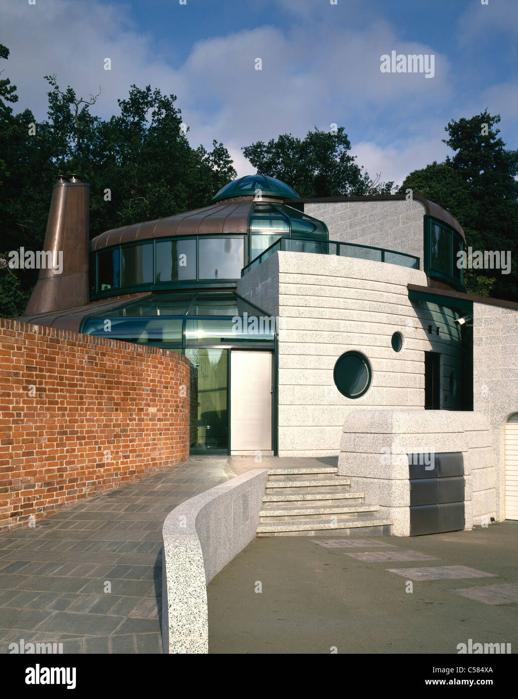 Ammonite - House in Surrey Stock Photo - Alamy