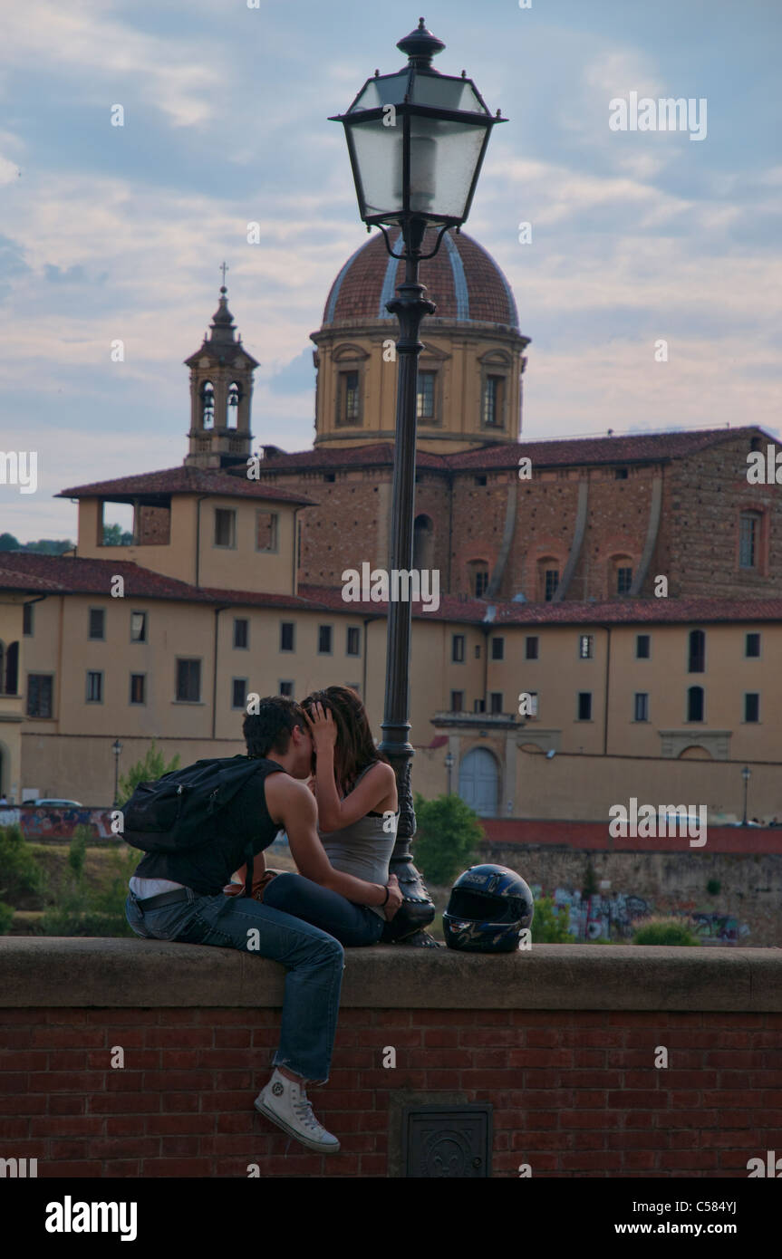 Lovers in Florence, Italy Stock Photo - Alamy