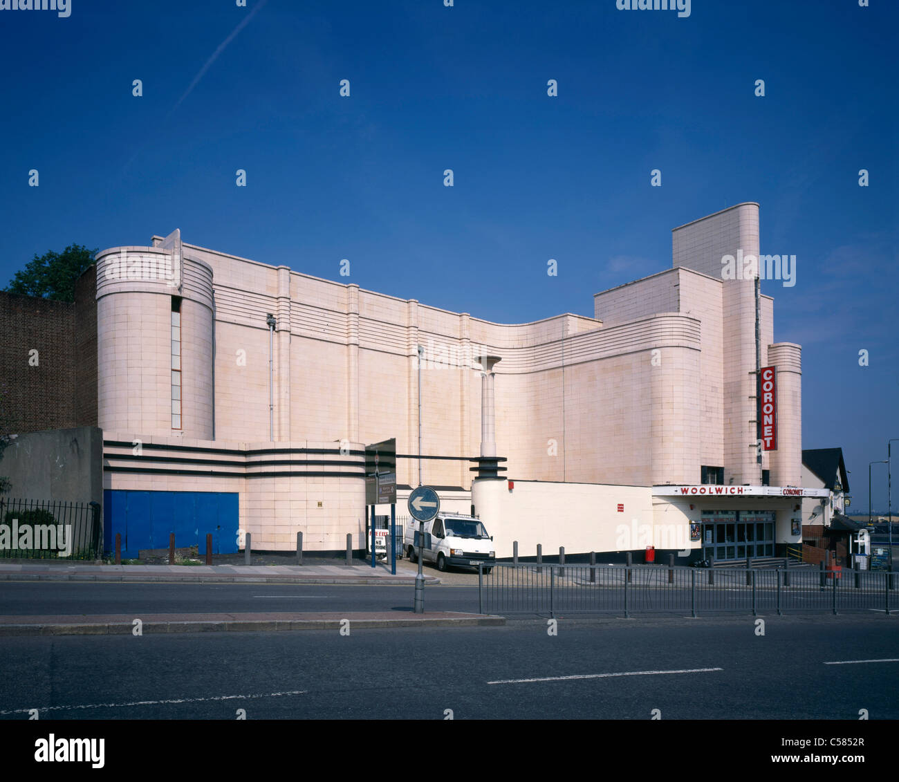 Coronet Cinema, Woolwich, London, 1937. Formerly Odeon. Exterior Stock ...